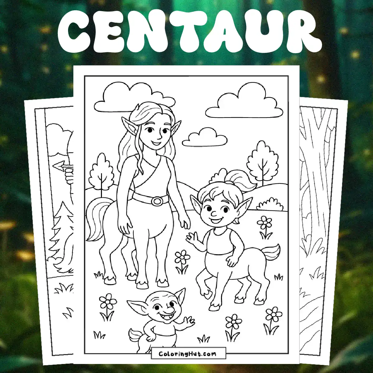 Free Centaur Coloring Pages | Coloring Hut